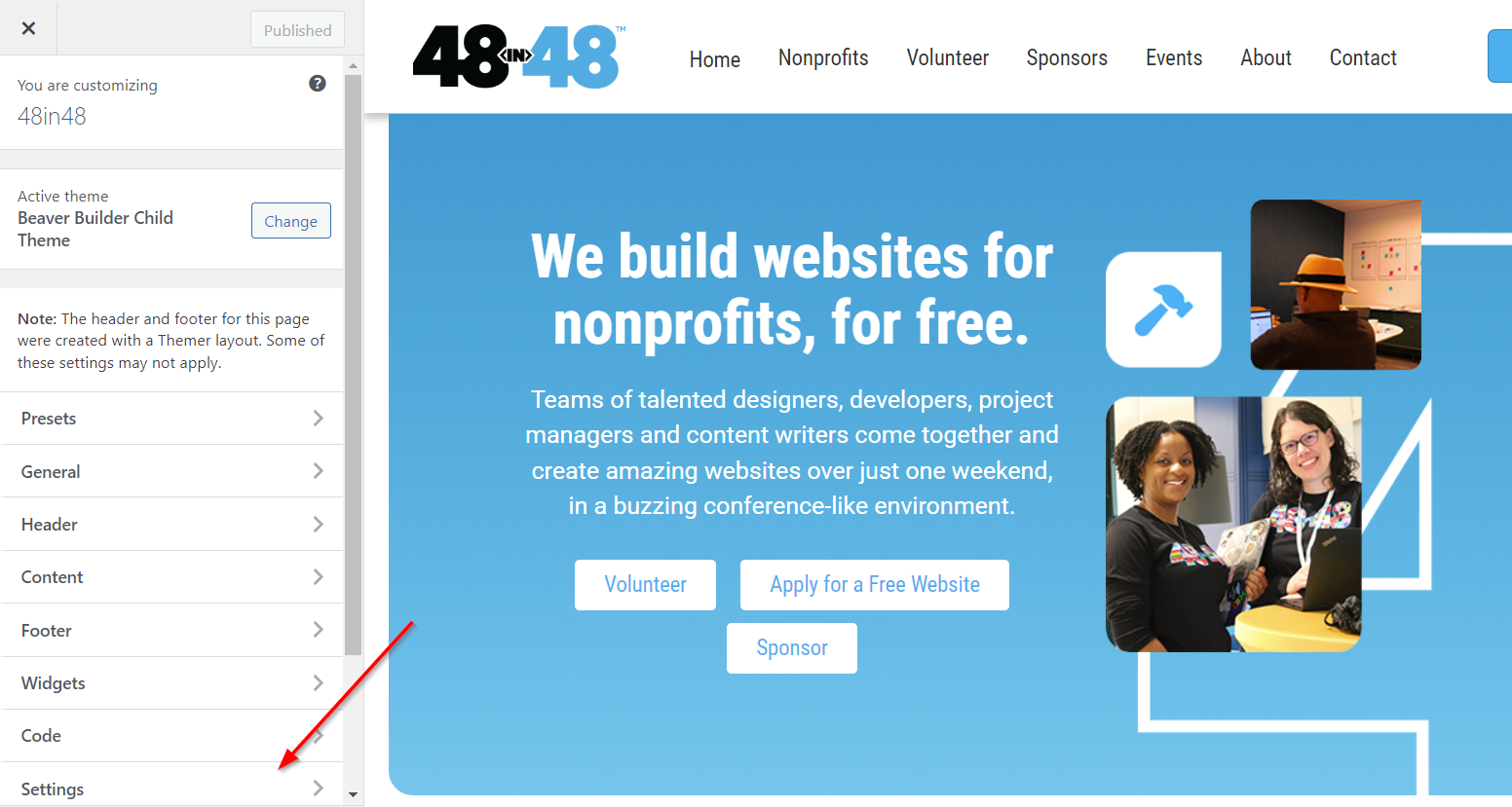 Change Site Title - 48in48